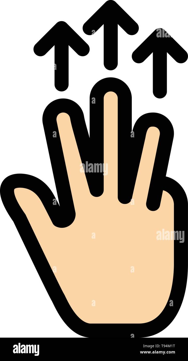 Three finger salute Stock Vector Images - Alamy