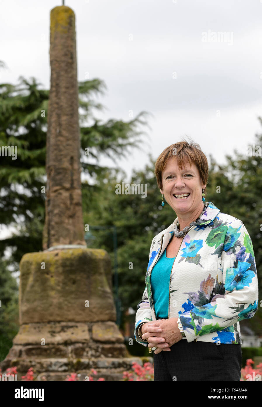Caroline Spelman MP pictured on the Village Green in Meriden, West ...
