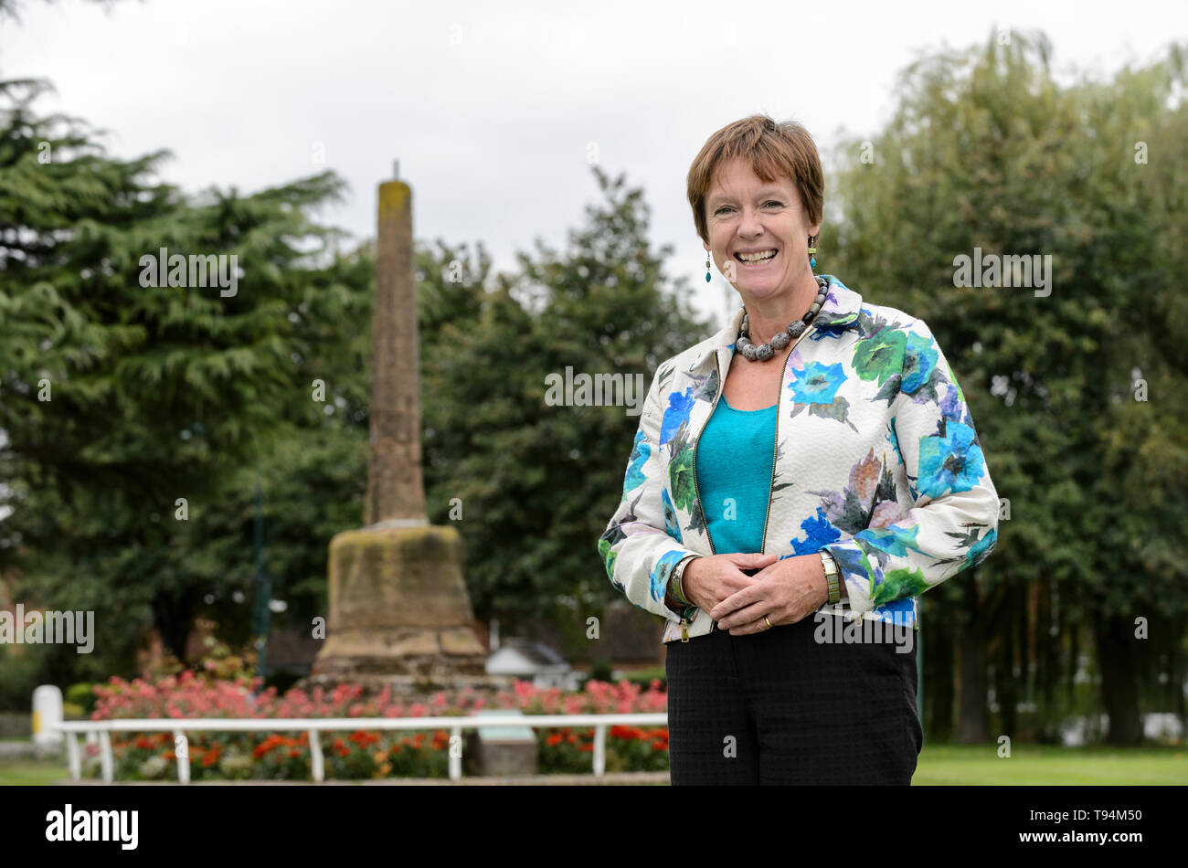 Caroline Spelman MP pictured on the Village Green in Meriden, West ...