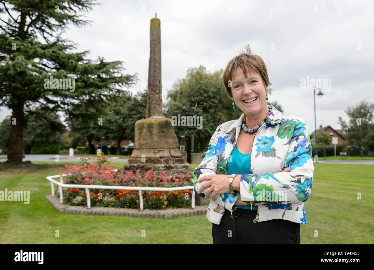 Caroline Spelman MP pictured on the Village Green in Meriden, West ...