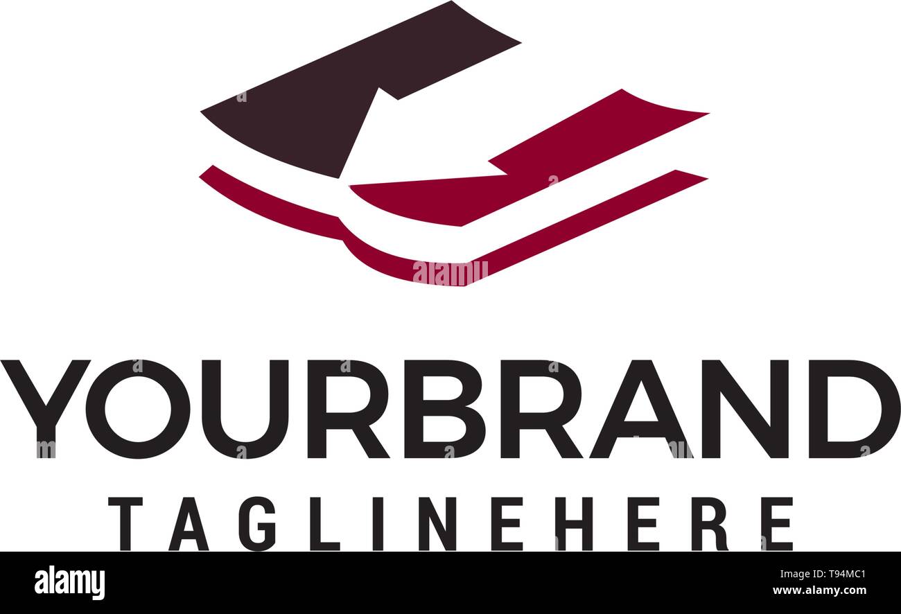 book arrow logo design concept template vector Stock Vector Image & Art ...