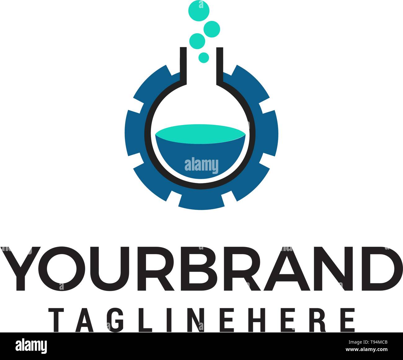 technology laboratory logo design concept template vector Stock Vector ...