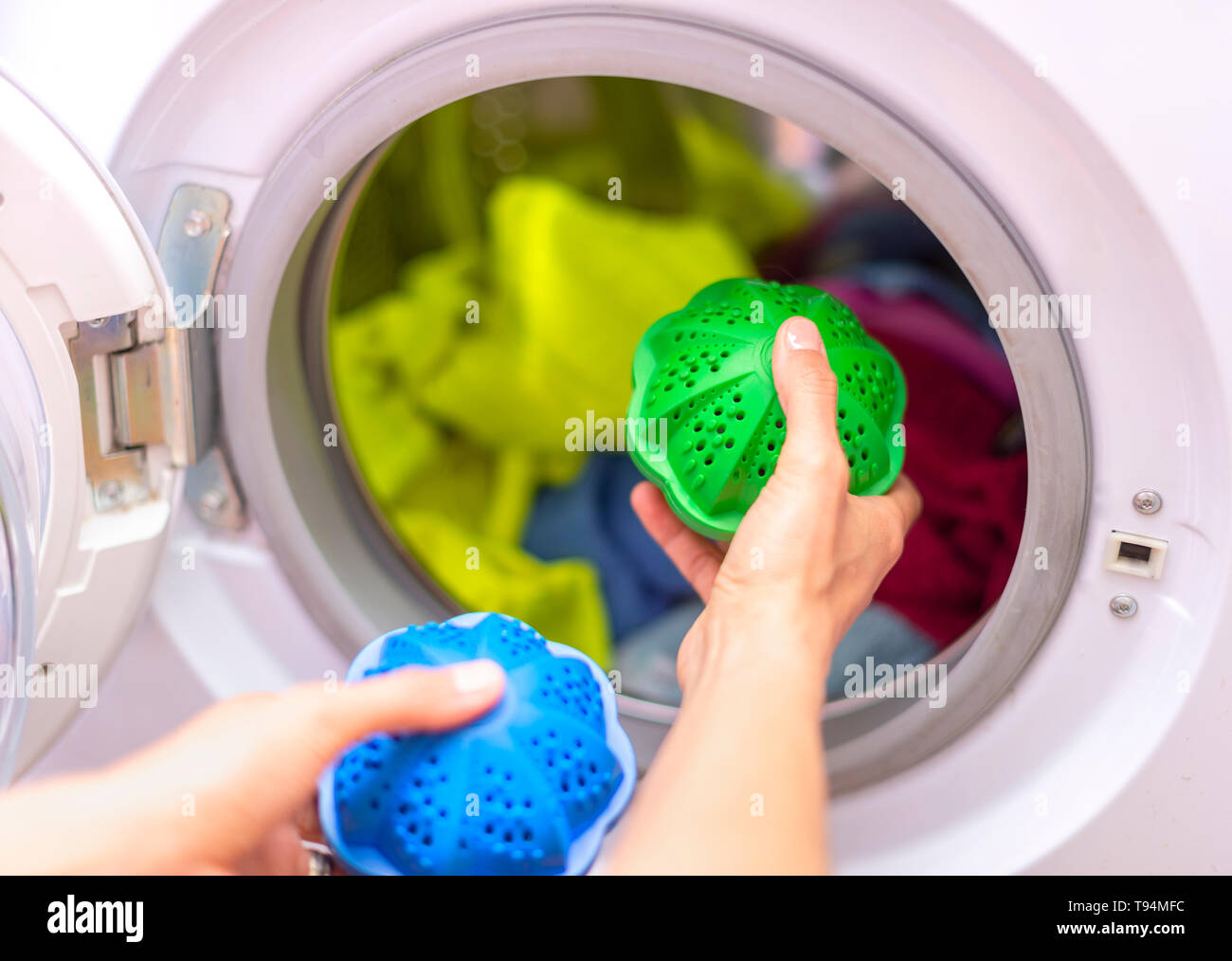 Laundry eco washing thermoplastic spheres Stock Photo - Alamy