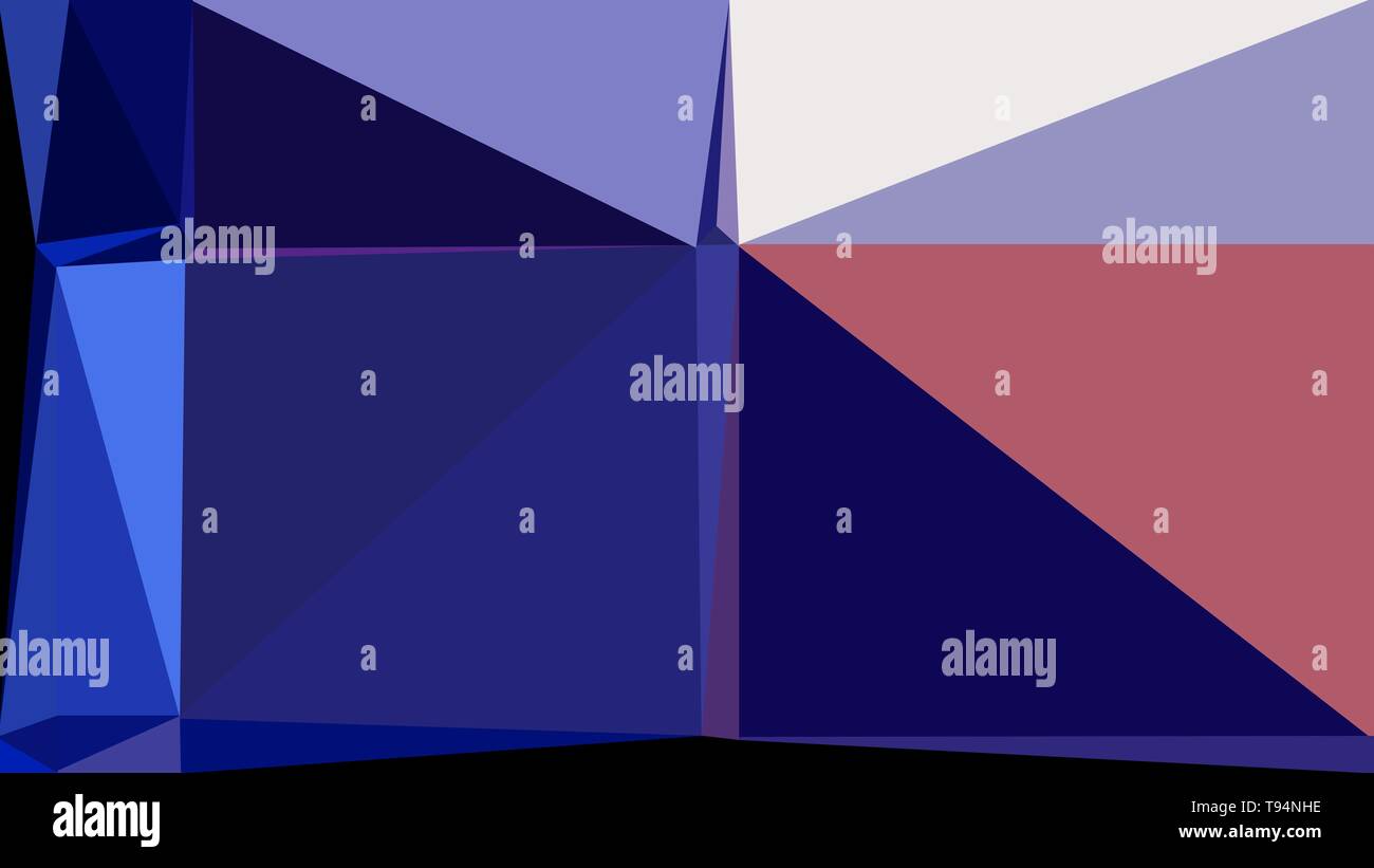 Abstract color triangles geometric background with rosy brown, midnight ...