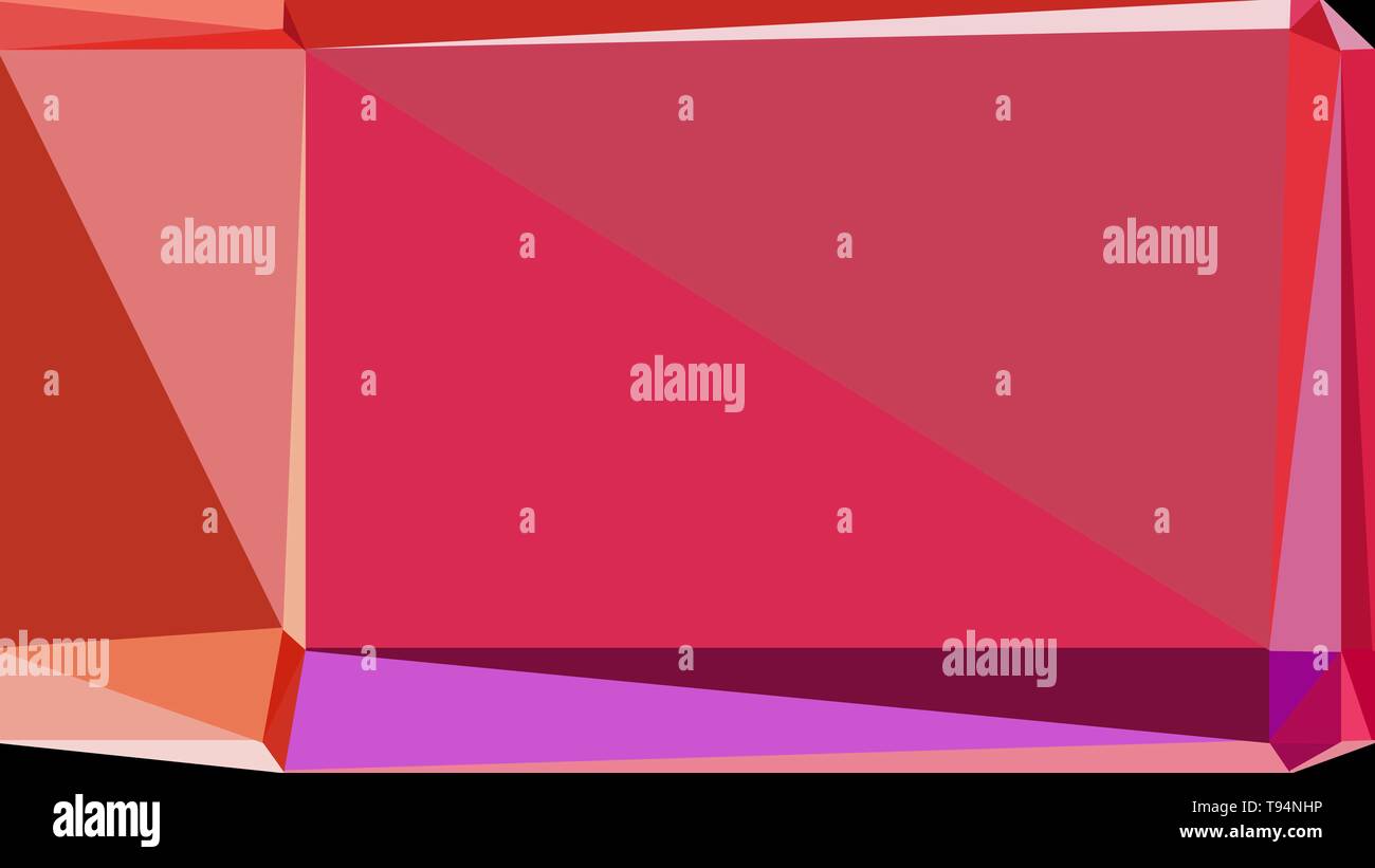 retro style triangle illustration. moderate red, orchid and firebrick ...