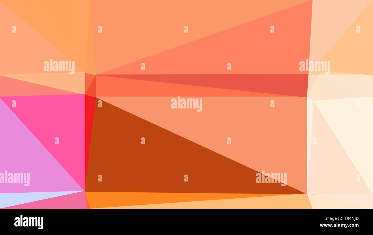 salmon, sandy brown and pastel pink color background with triangles ...