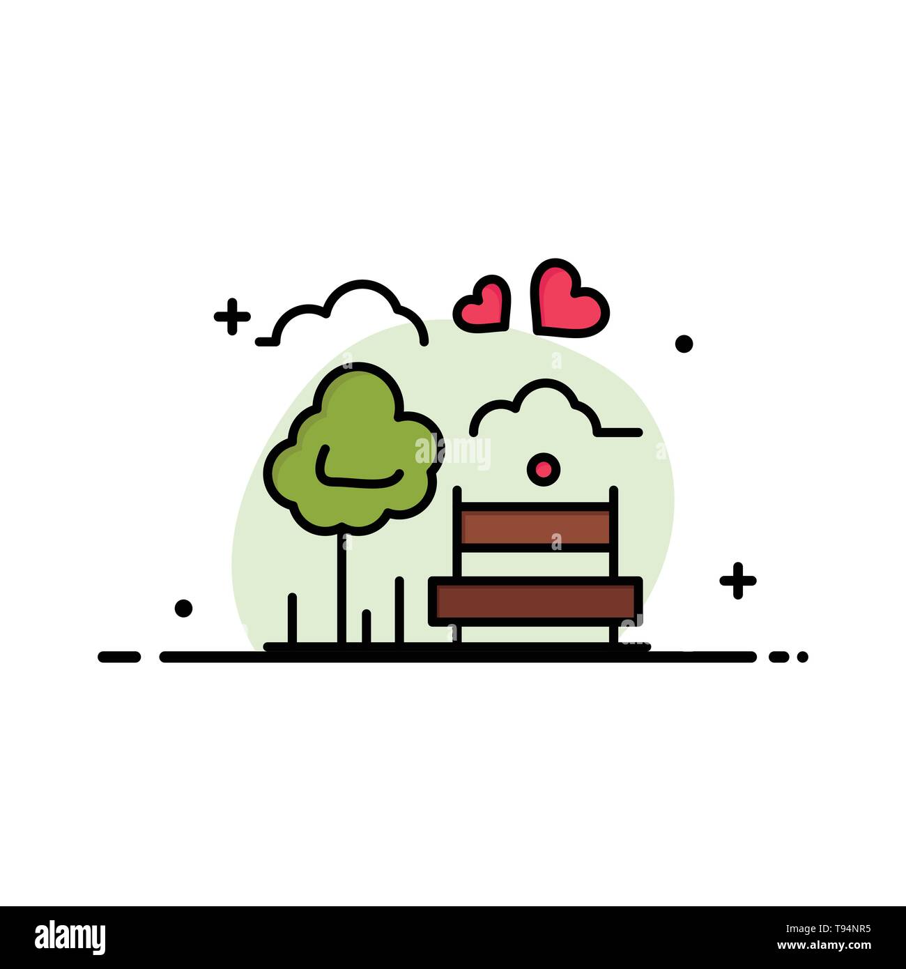 Tree bench logo hi-res stock photography and images - Alamy