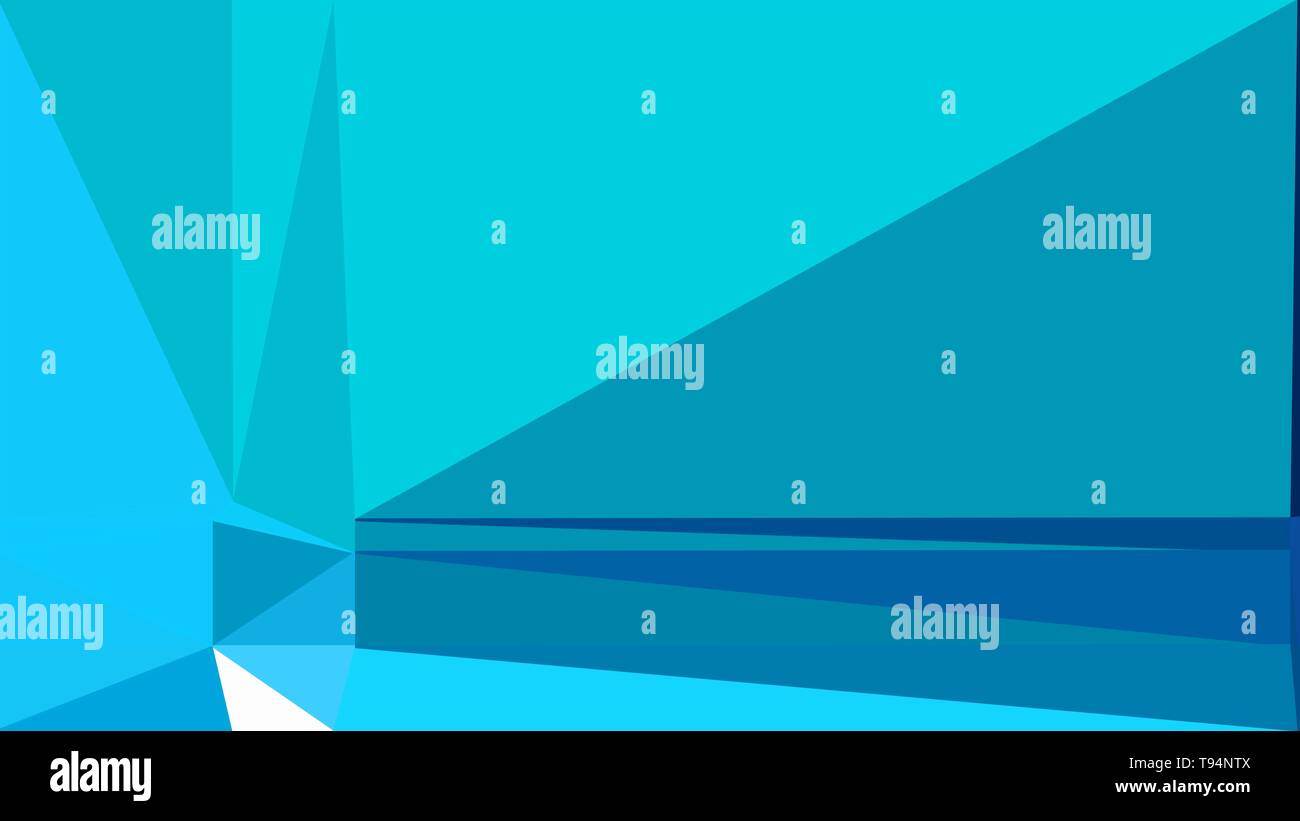 abstract geometric background with triangles and dark turquoise, strong ...