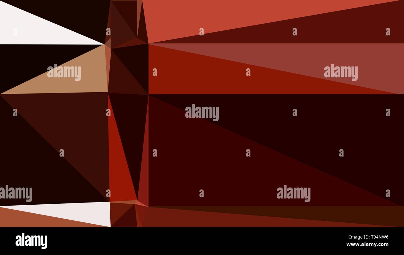 geometric triangles style in very dark red, moderate red and saddle ...