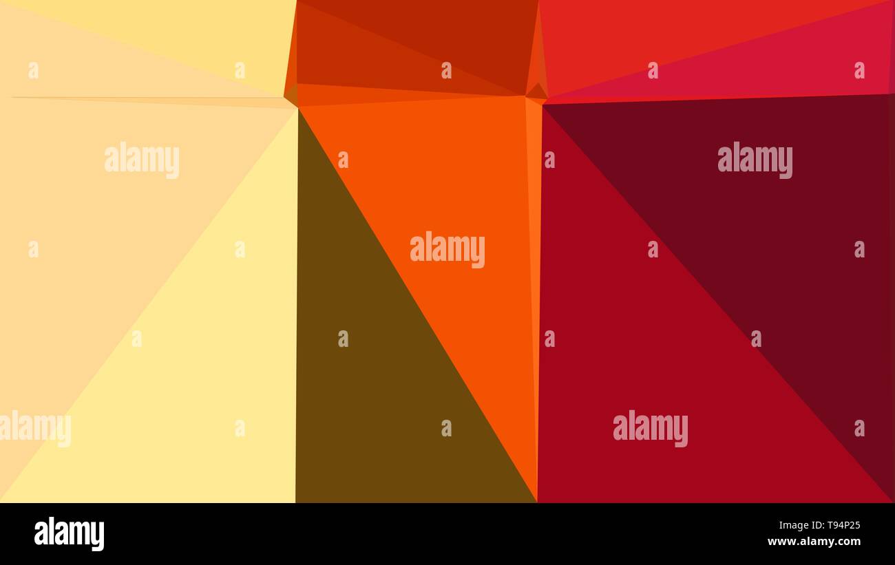 minimalistic triangle geometric background with maroon, khaki and ...