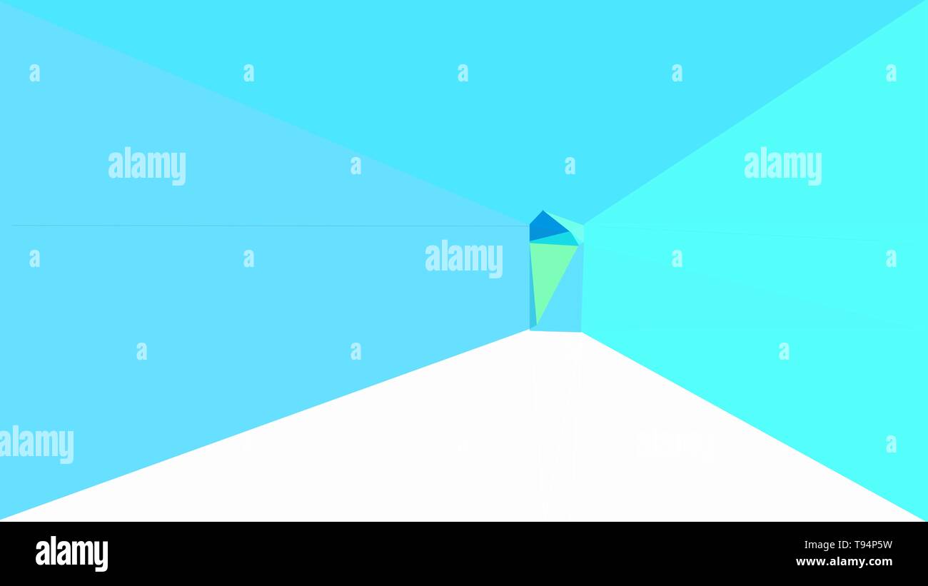 turquoise, alice blue and deep sky blue color background with triangles ...