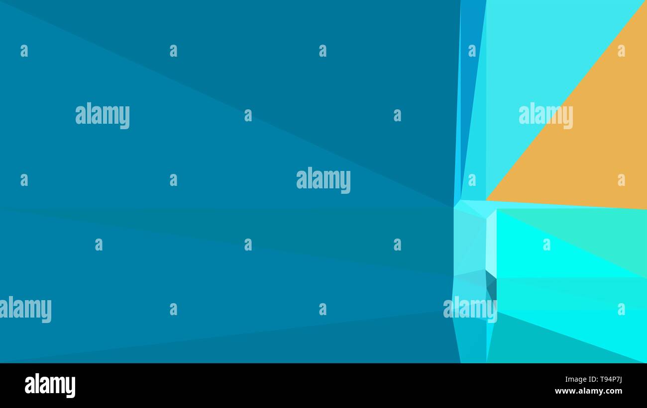 triangle background with dark cyan, sandy brown and bright turquoise ...
