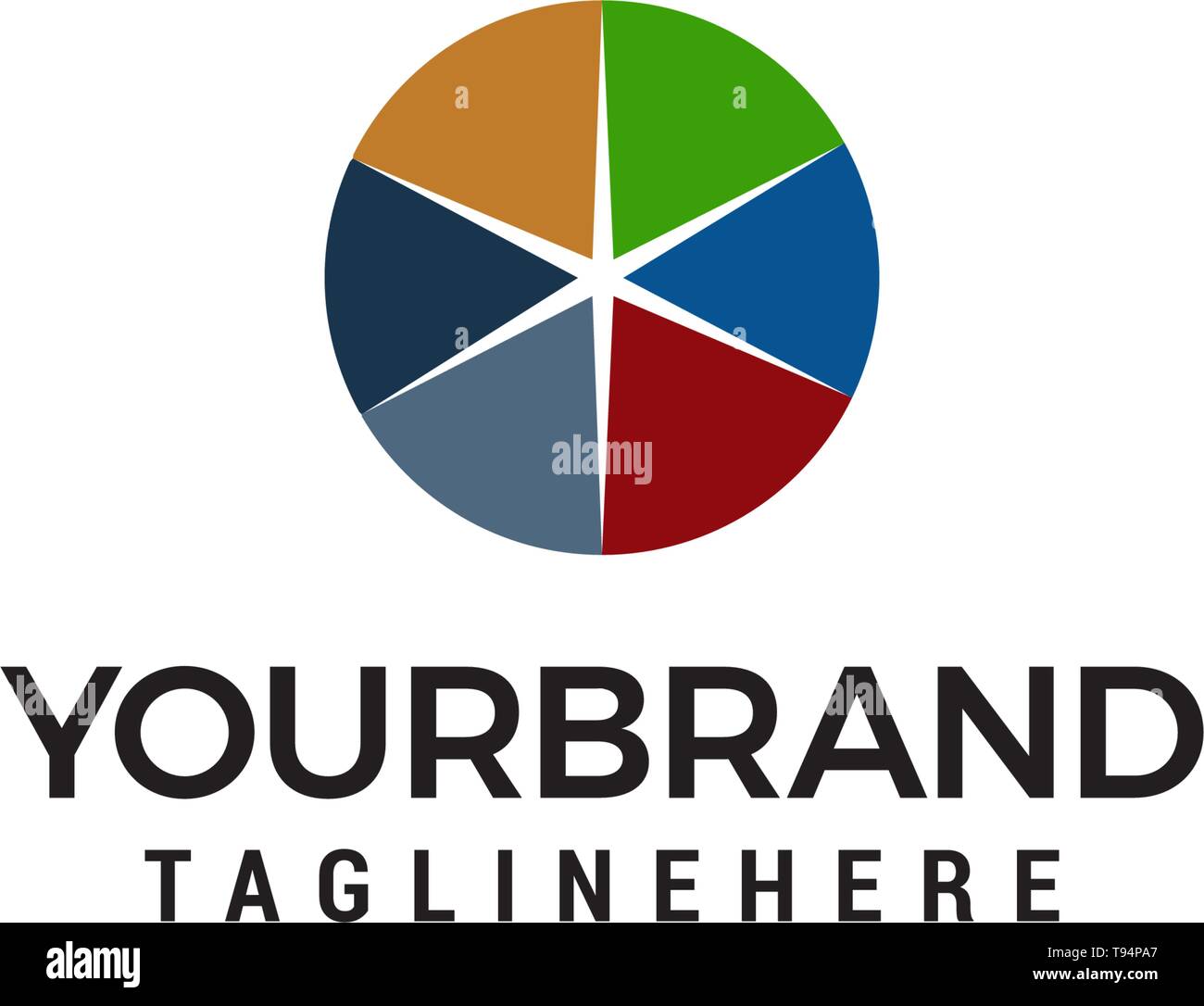 spark star colorful logo design concept template vector Stock Vector ...