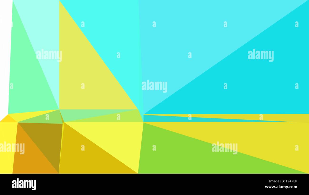 triangle background with turquoise, pastel orange and yellow green ...