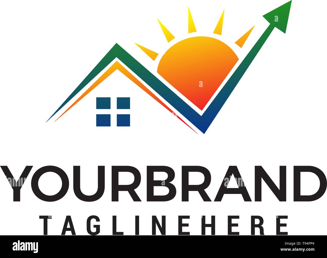 Check mark Home Logo design concept template vector Stock Vector Image ...