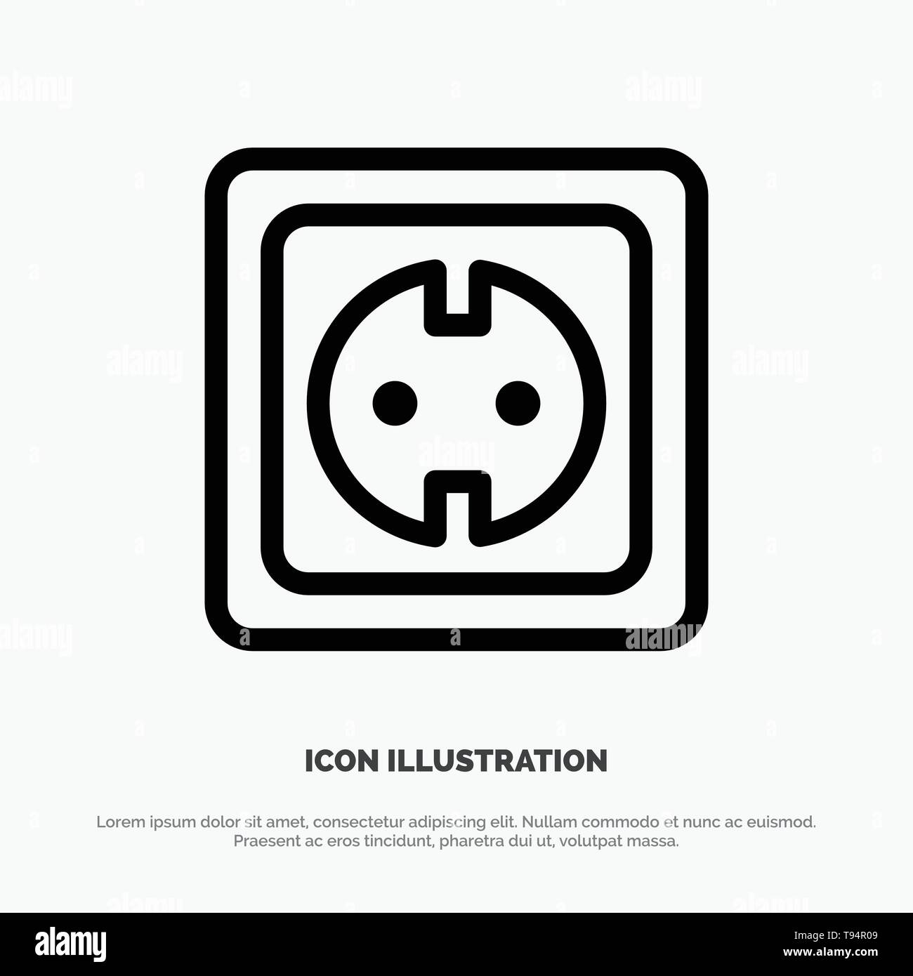 Electrical extension cord Stock Vector Images - Alamy