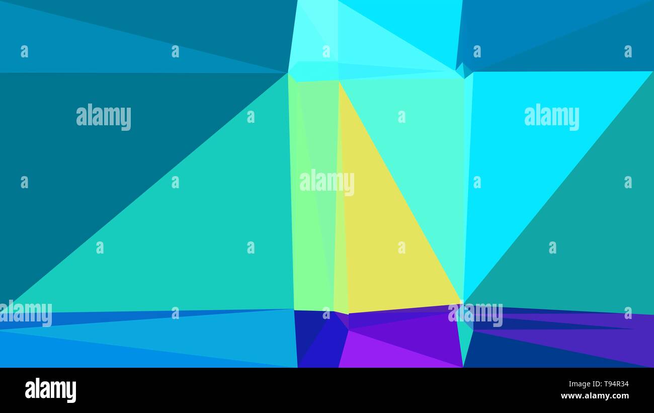 geometric triangle abstract background with light sea green, dark ...