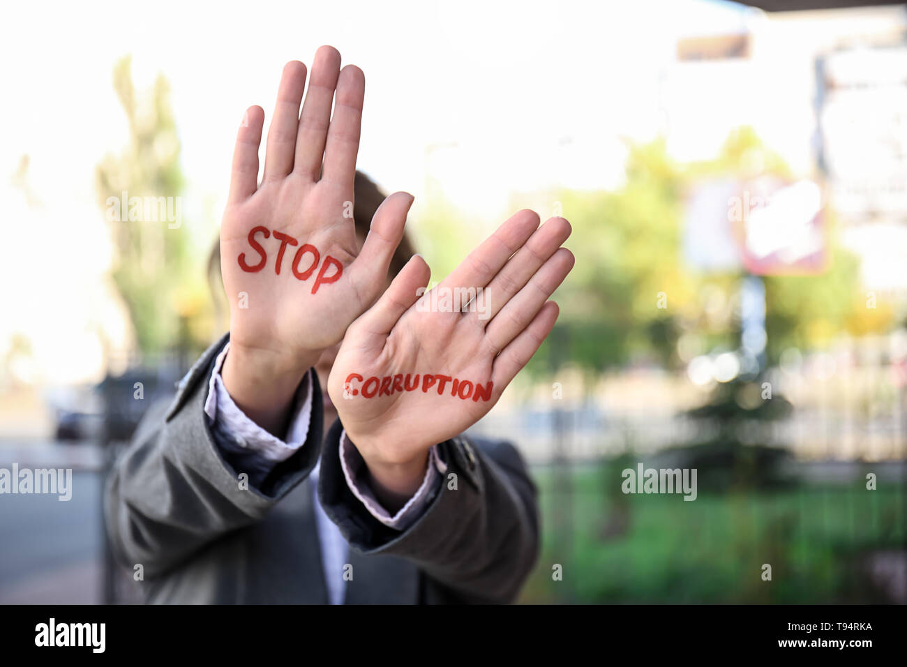 Stop corruption hi-res stock photography and images - Alamy