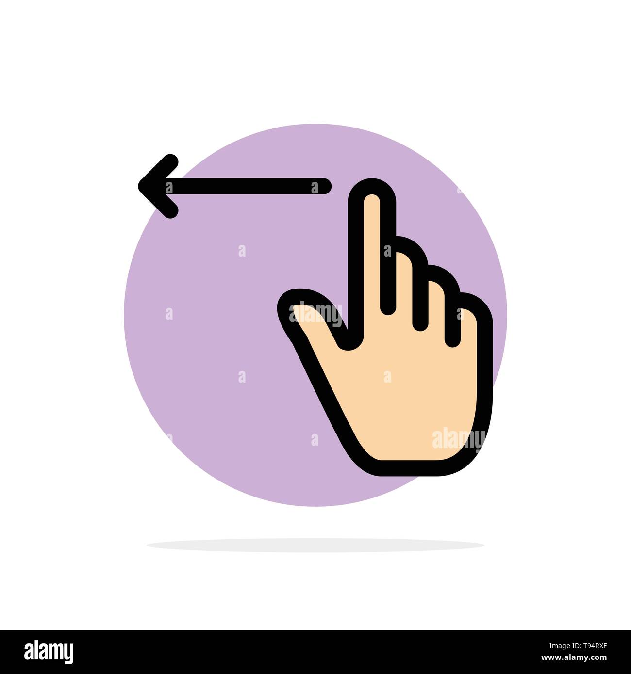 Left middle finger Cut Out Stock Images & Pictures - Alamy