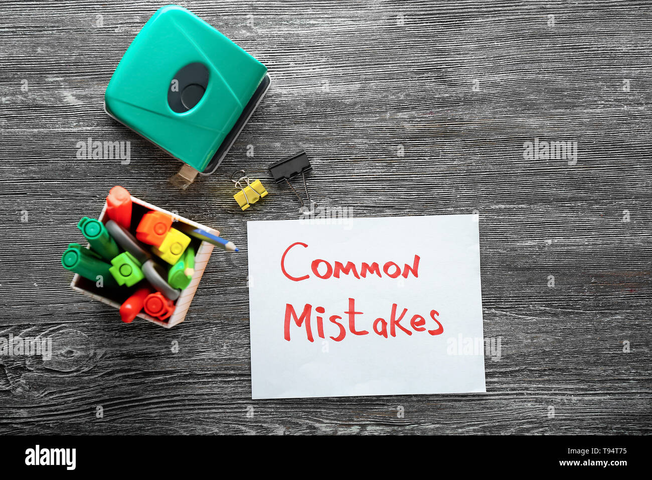 Common mistakes hi-res stock photography and images - Alamy