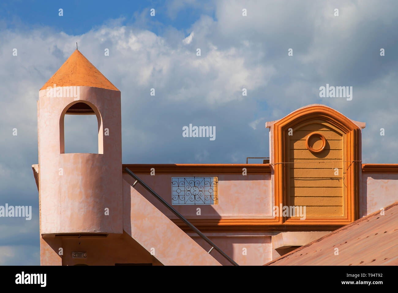 The photo of a tower with window Stock Photo - Alamy