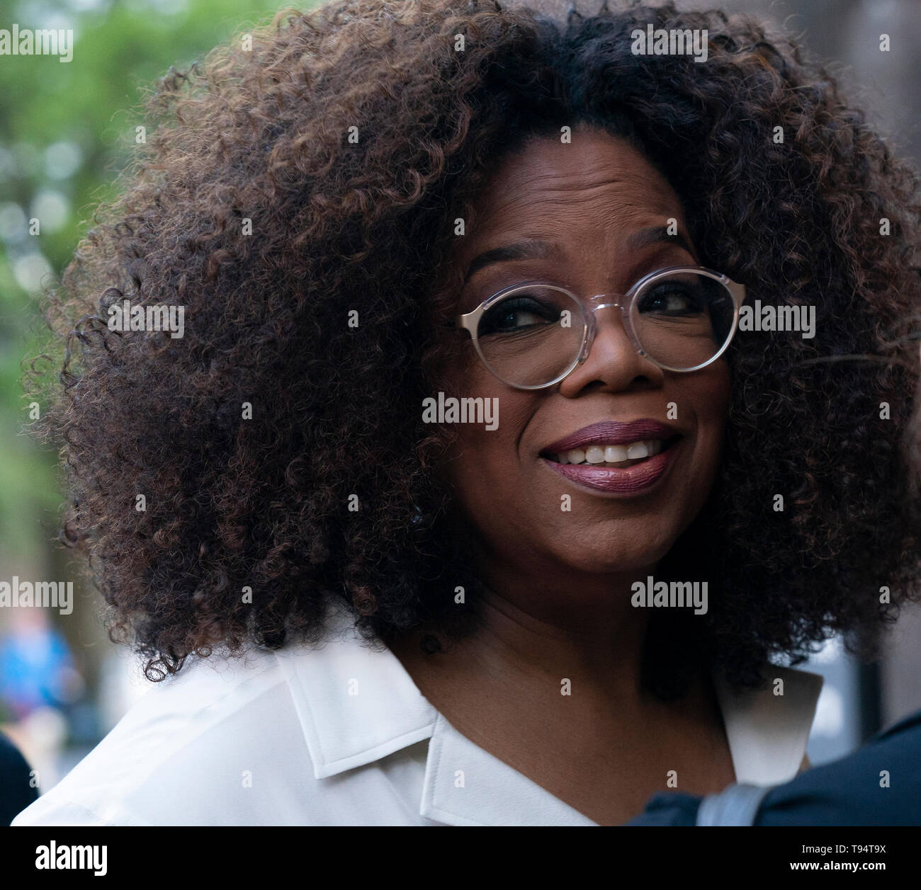 Oprah Winfrey arrives at the Statue Of Liberty Museum Opening ...