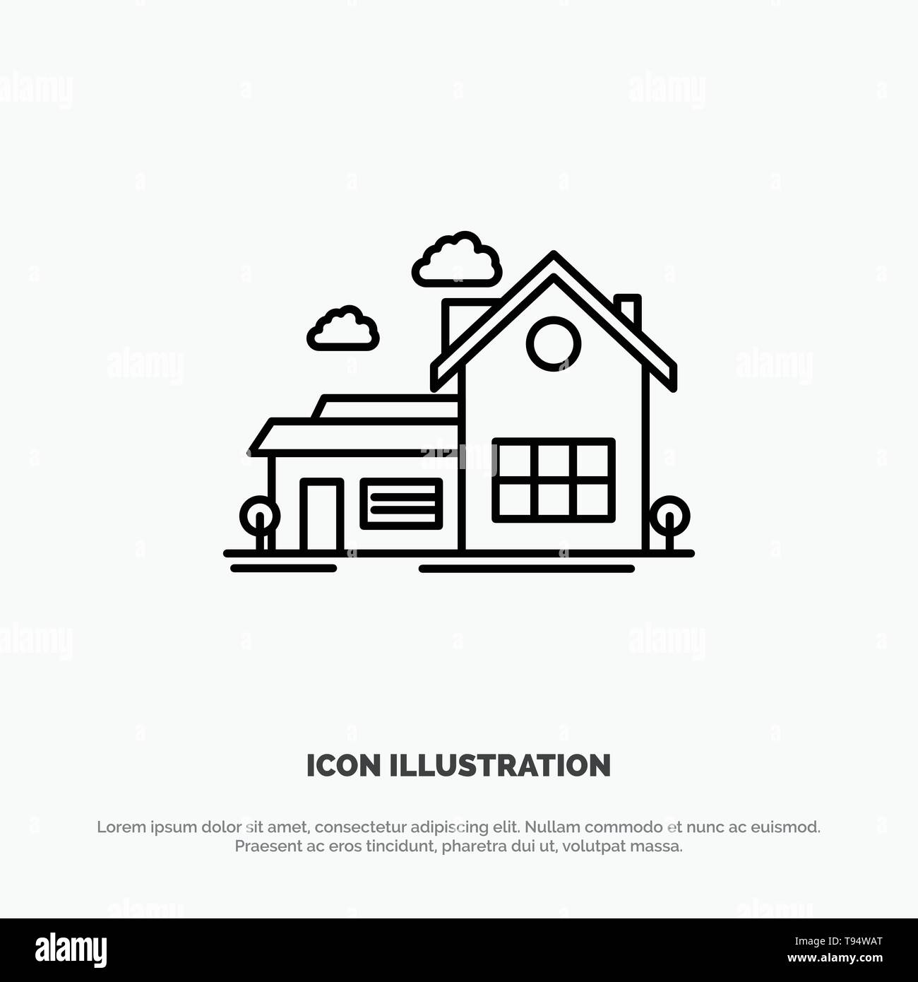 Villa vector vectors Stock Vector Images - Alamy