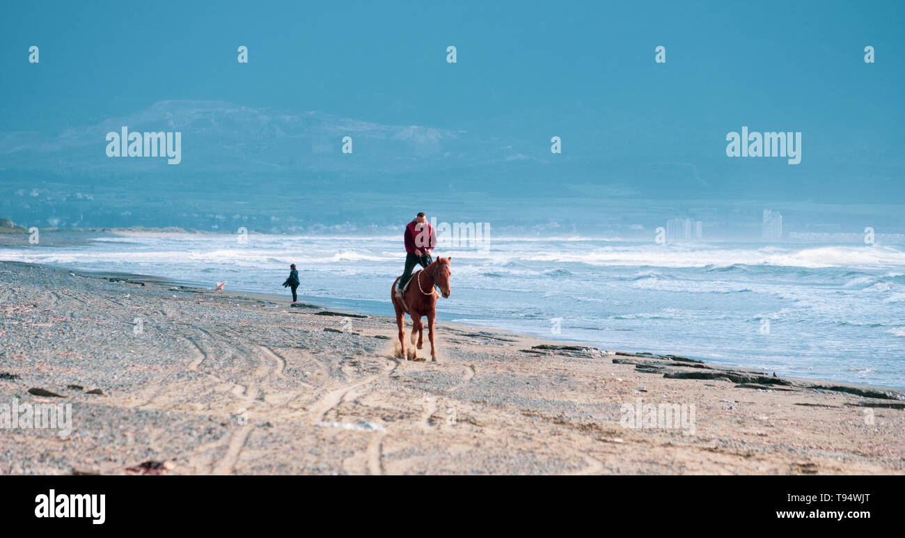 Cyprus horse riding woman hi-res stock photography and images - Alamy