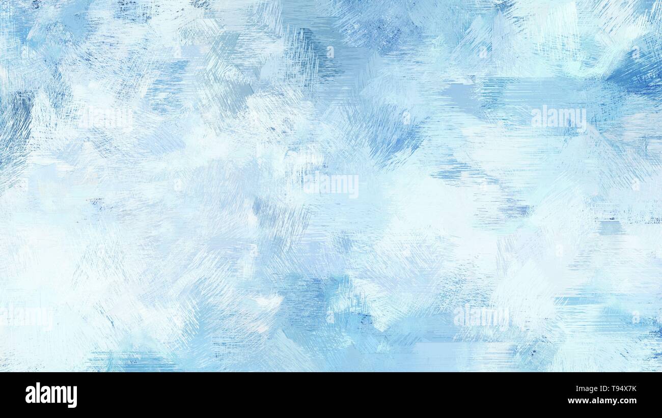 painting with brush strokes and pale turquoise, lavender and steel blue ...
