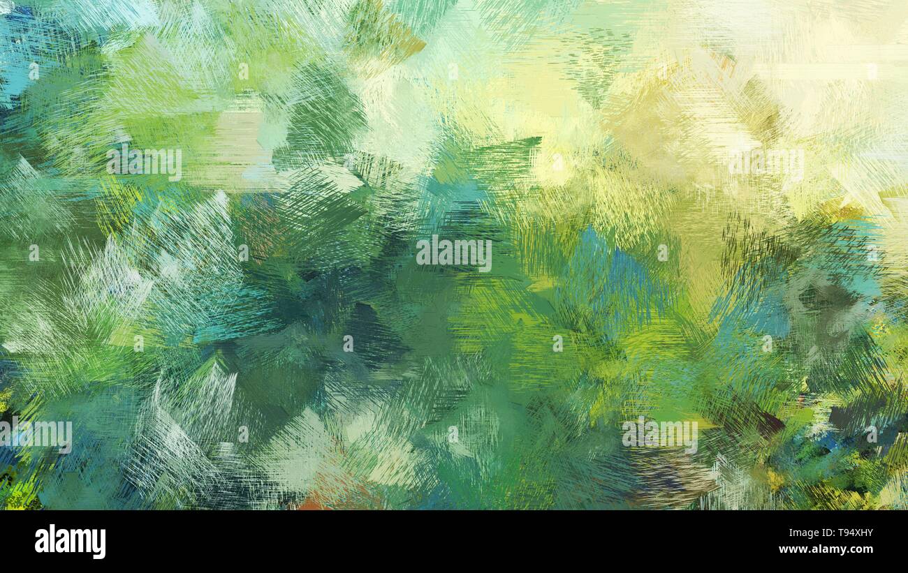 grunge dirty brush strokes background with sea green, pale golden rod ...