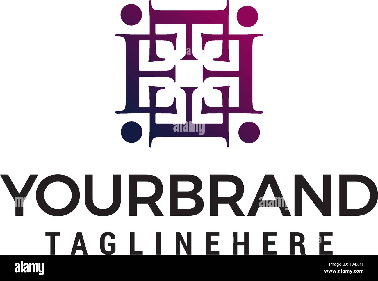 letter e decoration logo design concept template vector Stock Vector ...