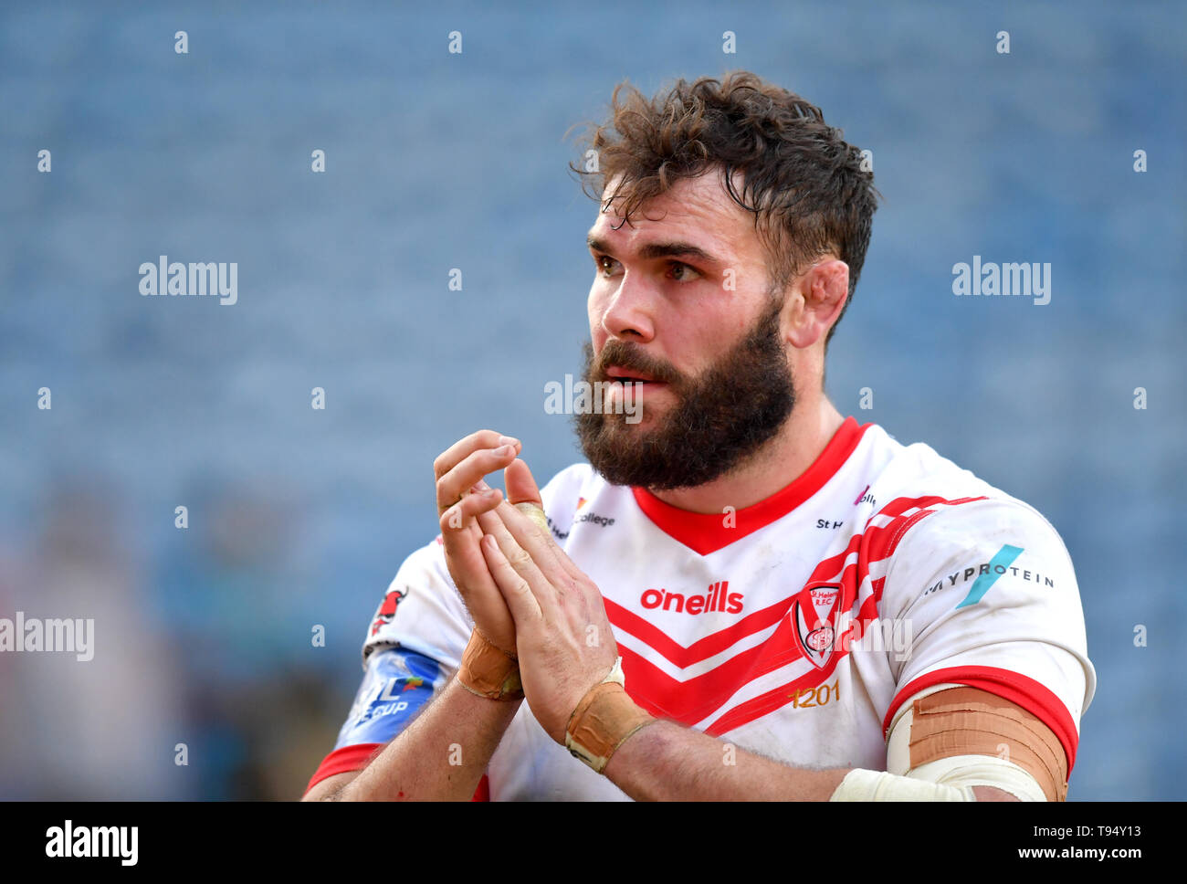 St Helen's Alex Walmsley at the end of the Coral Challenge Cup match at ...