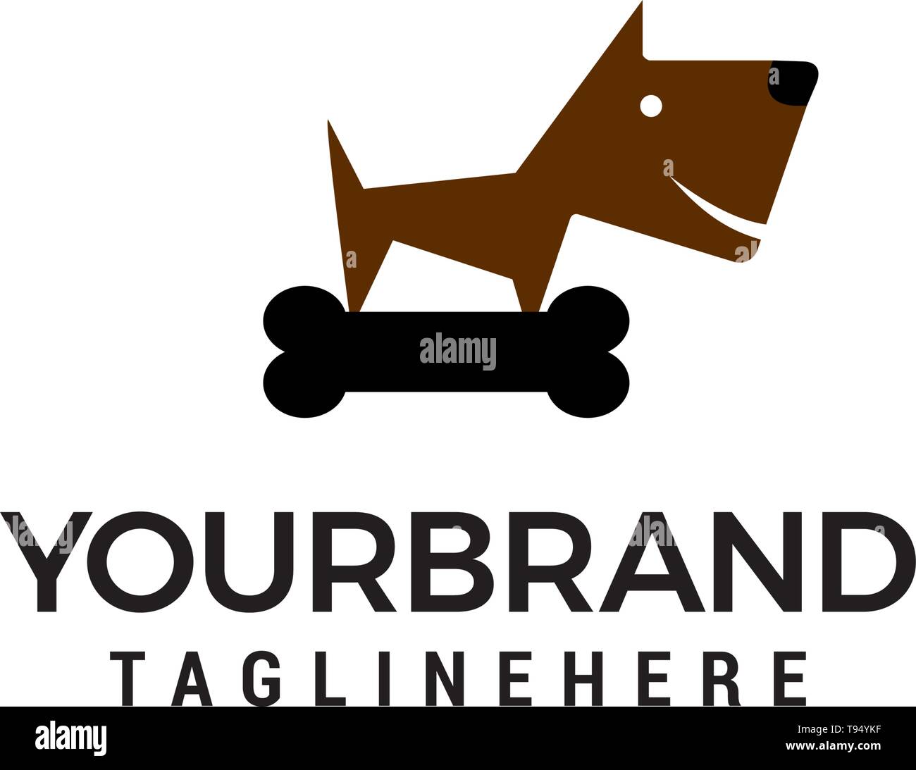 Dog bone vector hi-res stock photography and images - Alamy