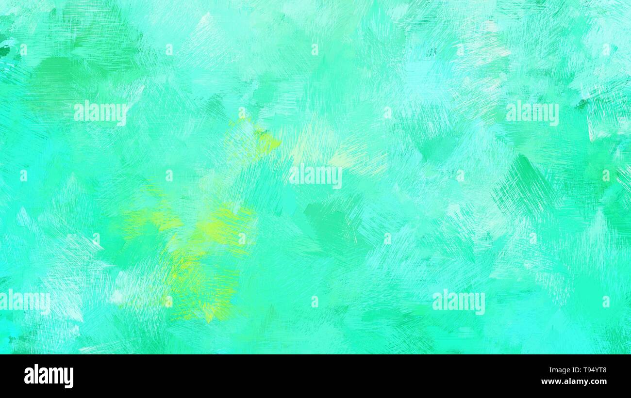 broad brush strokes of turquoise, aqua marine and pale turquoise color ...