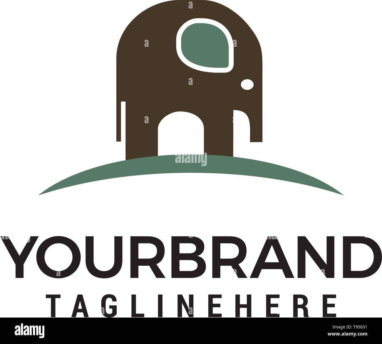 elephant logo design concept template vector Stock Vector Image & Art ...