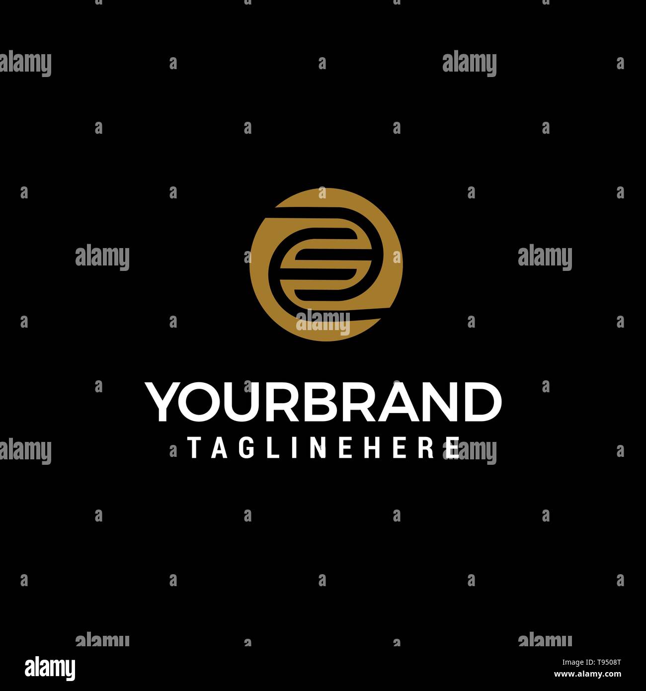 letter E capital logo design concept template vector Stock Vector Image ...