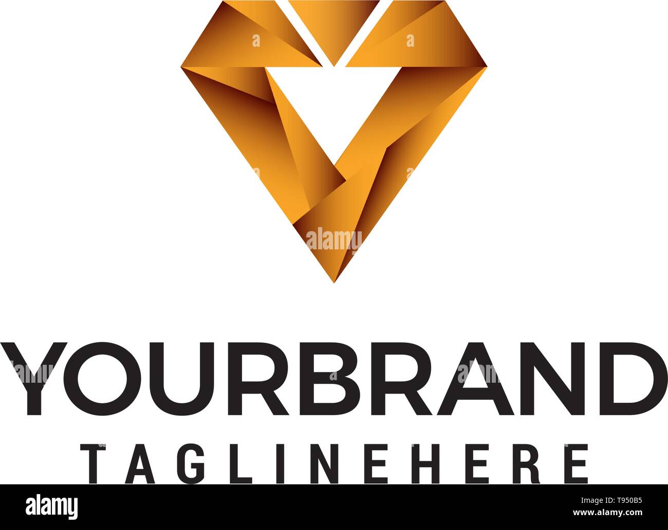 digital letter v logo design concept template vector Stock Vector Image ...