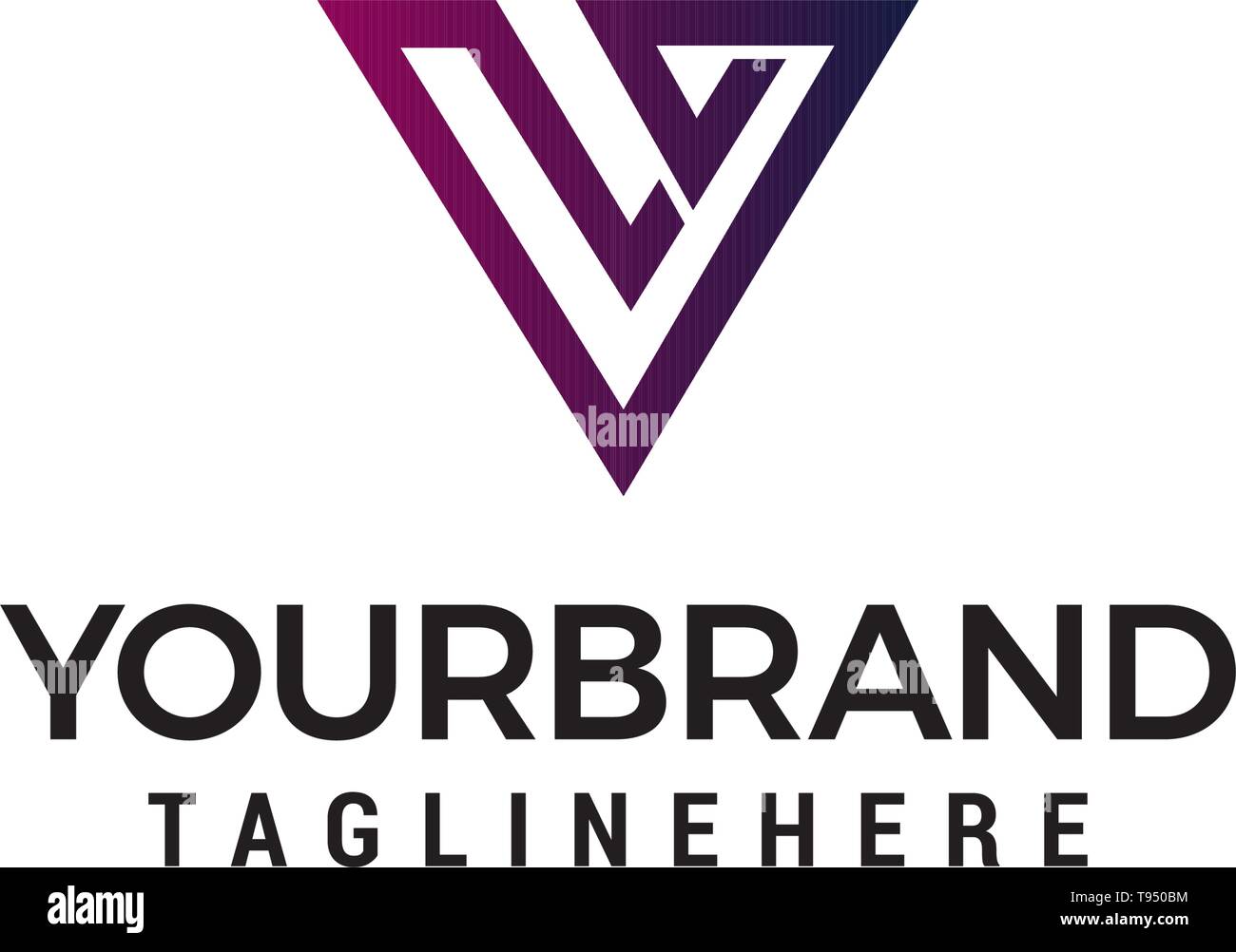 letter v abstract logo design concept template vector Stock Vector ...