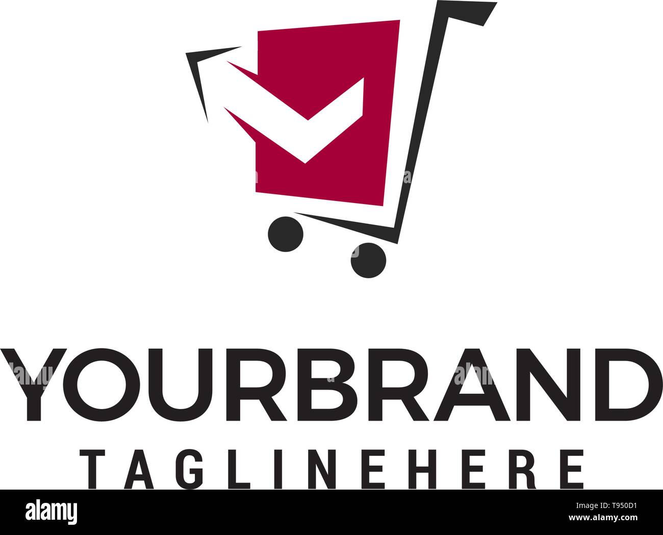 cart logo design concept template vector Stock Vector Image & Art - Alamy