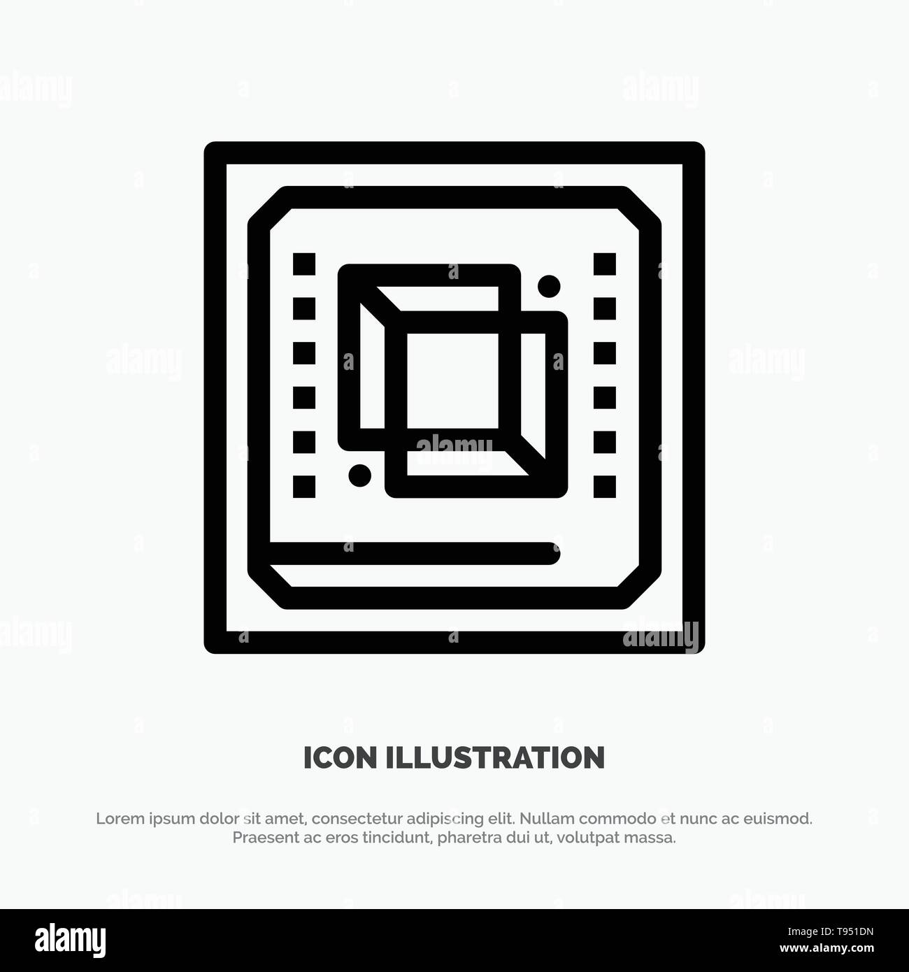 Central processor unit Stock Vector Images - Alamy