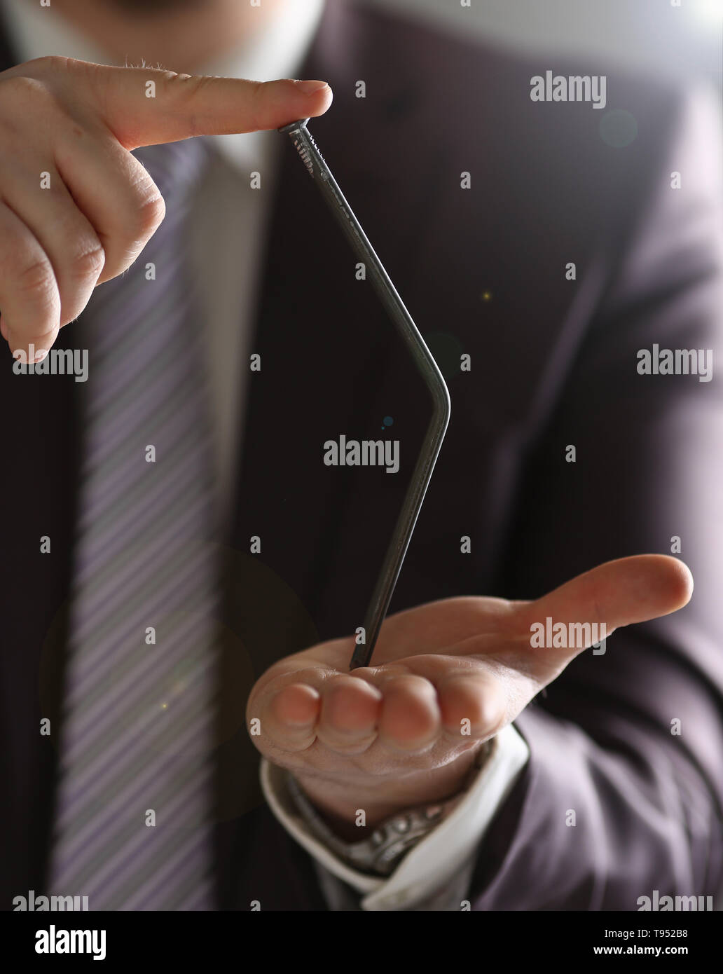 Superman hand gesture hi-res stock photography and images - Alamy