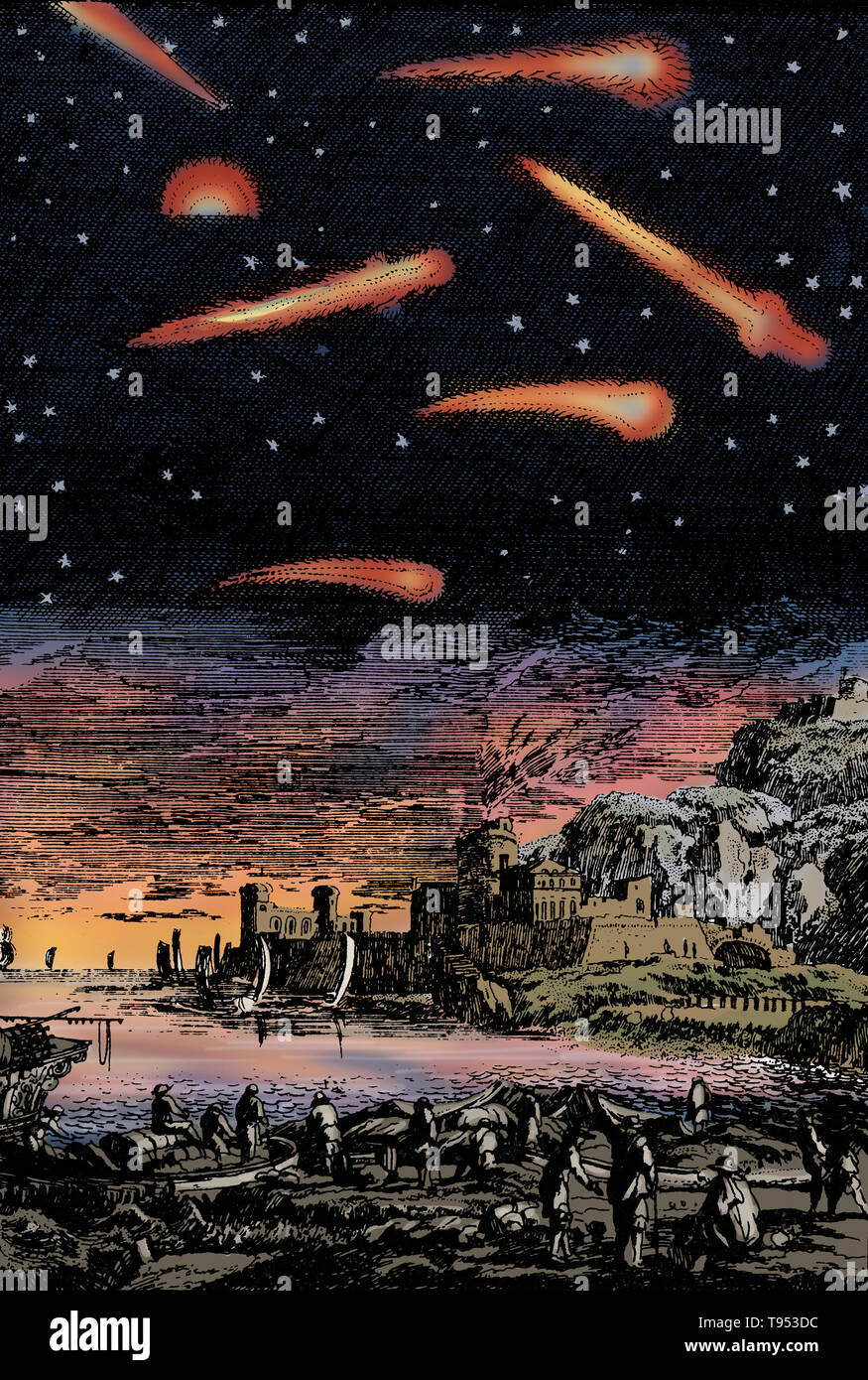 Comets 17th century hi-res stock photography and images - Alamy