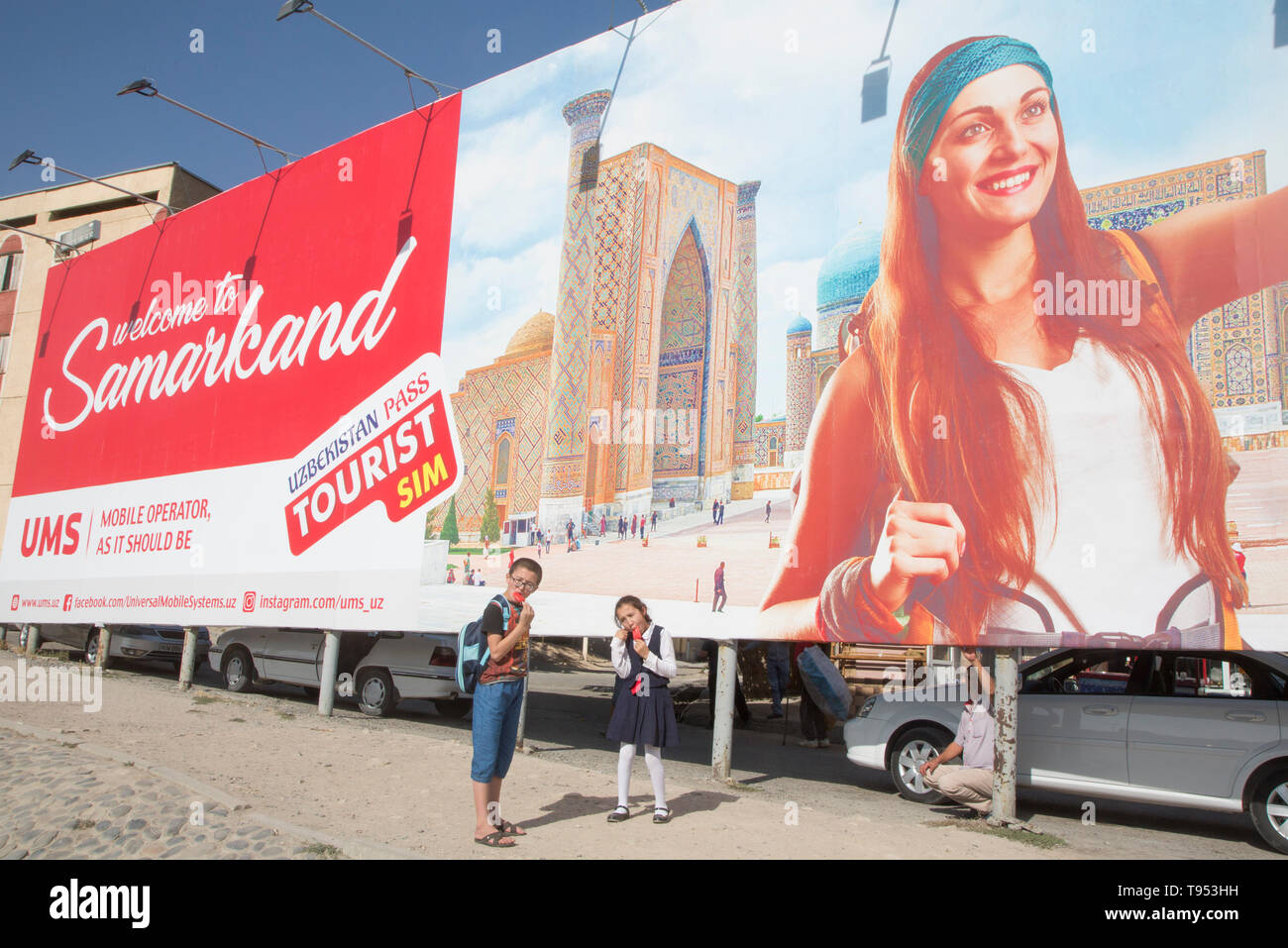 Billboard samarkand hi-res stock photography and images - Alamy