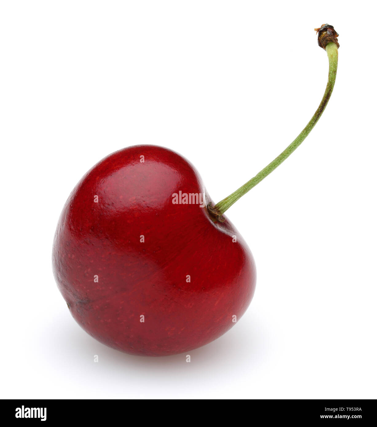 Whole half red cherry Cut Out Stock Images & Pictures - Alamy