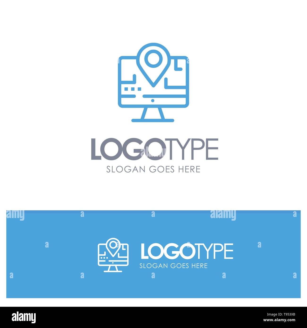 Map tech logo Stock Vector Images - Alamy