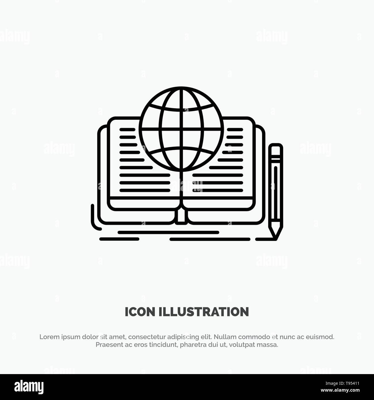 Old story book page Stock Vector Images - Alamy