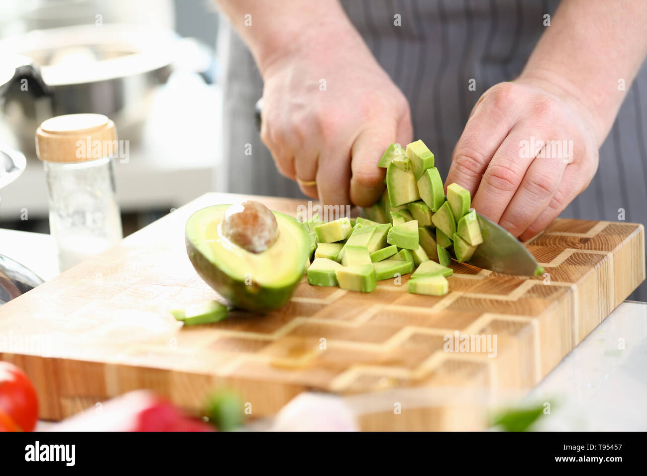 Preparing avocado fruit hi-res stock photography and images - Alamy
