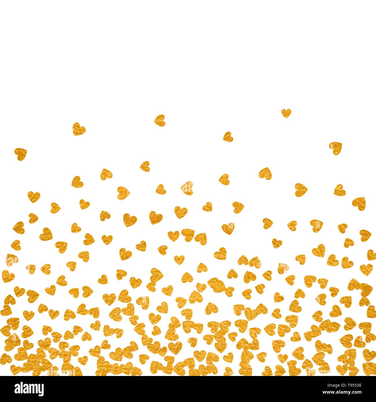 Random falling golden glitter Stock Vector Images - Alamy