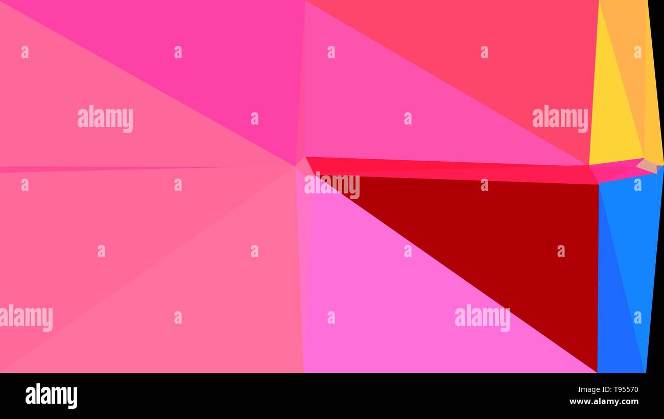 abstract geometric background with triangles and hot pink, strong blue ...