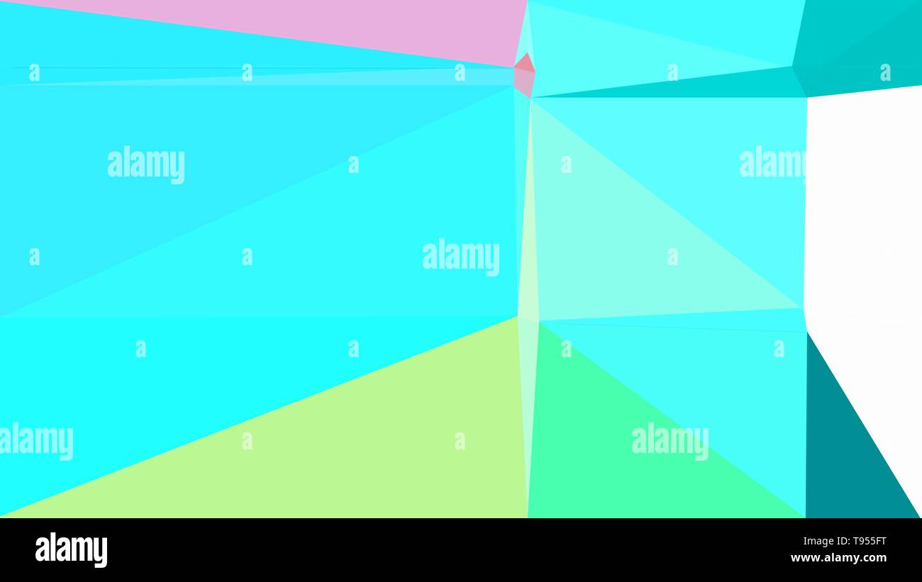 geometric triangles style in turquoise, pale green and aqua marine ...